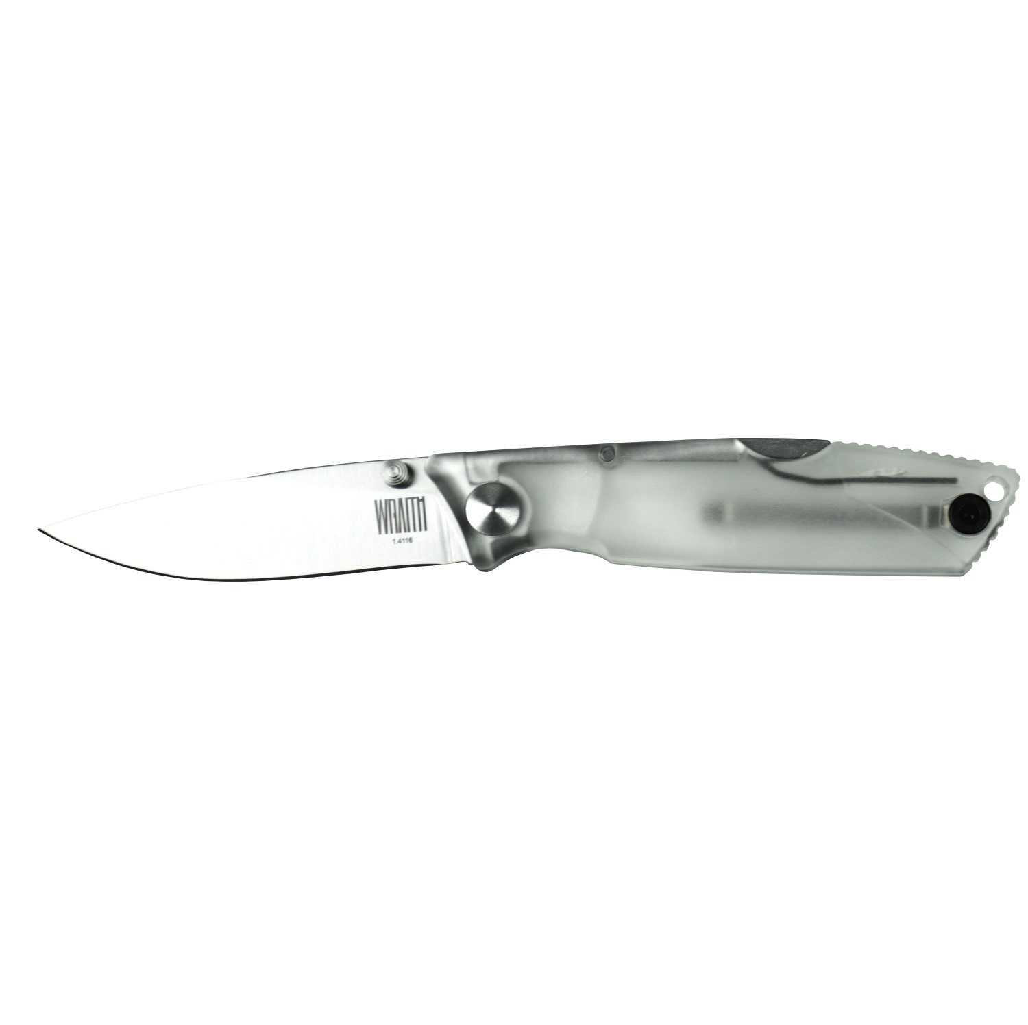 Ontario Wraith Ice Folder 2.6 in Blade Clear Handle - Sky Tactical