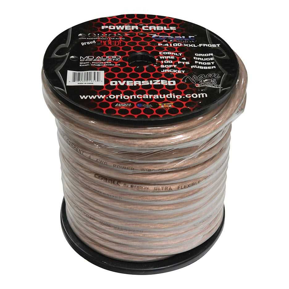 Orion Cobalt 4 Gauge Oversize Wire 100 Ft Frost - Sky Tactical