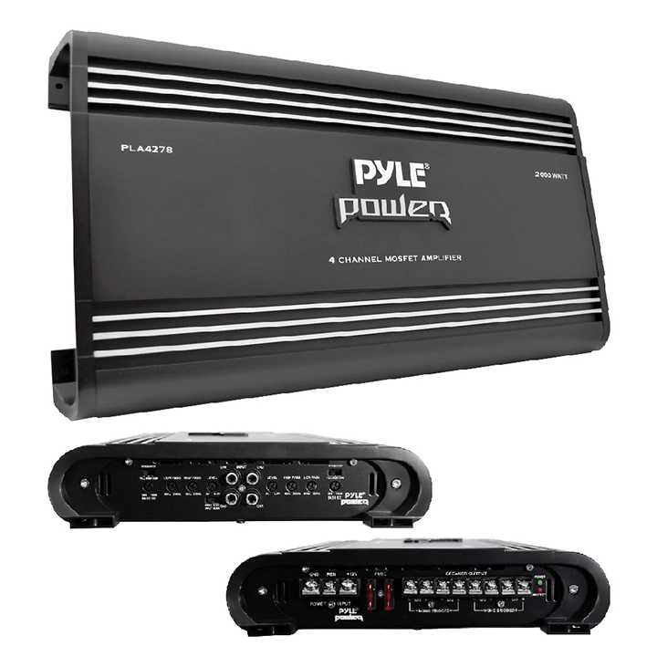 Pyle 4 Channel 2000W Bridgeable Mosfet Amplifier - Sky Tactical