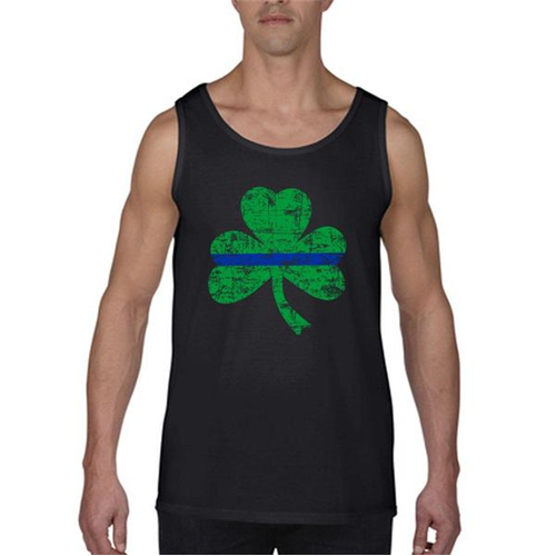 Thin Blue Line Tank, Shamrock-TBL-STPAT-TBL-Tank - Sky Tactical