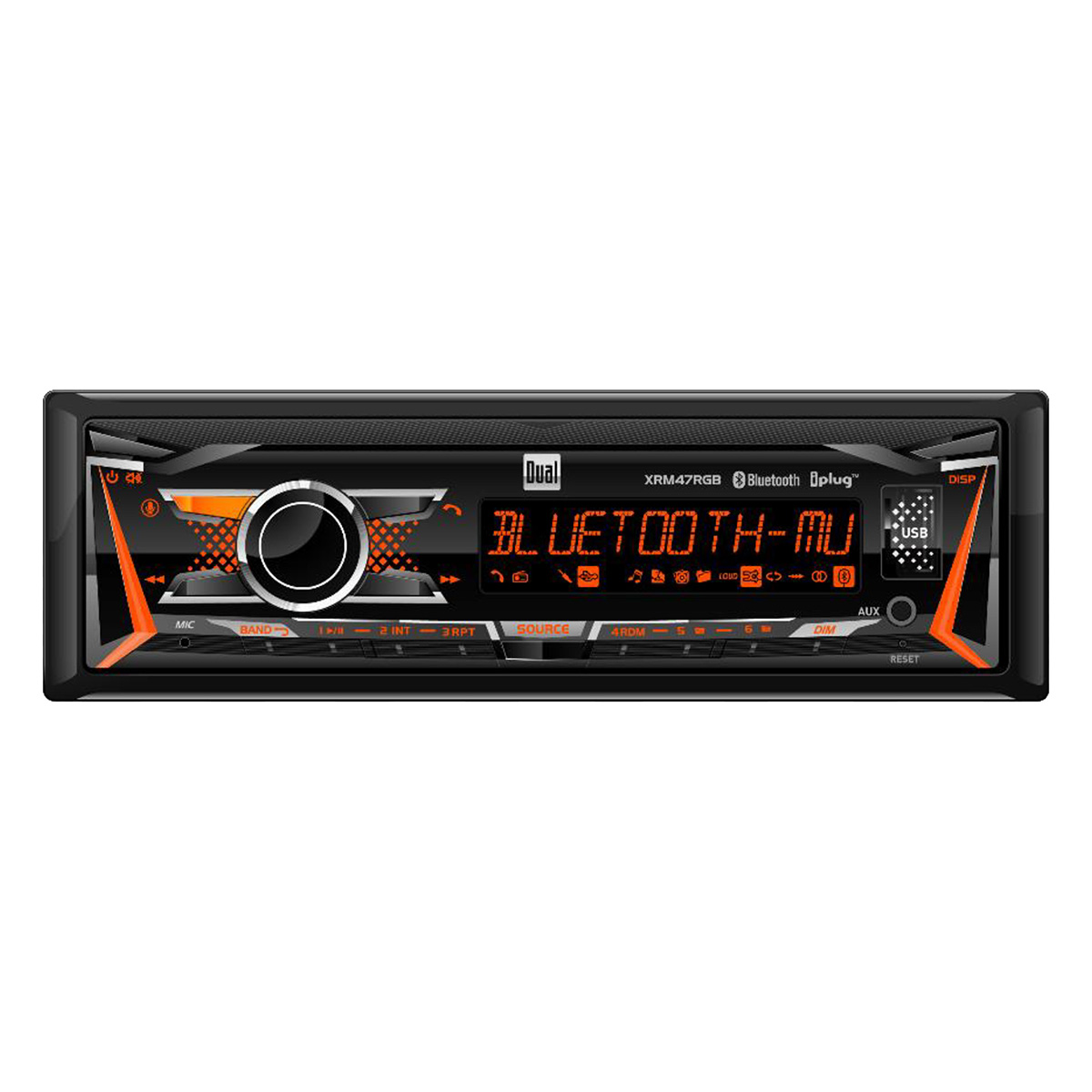 Dual Single DIN Mechless Multimedia Receiver with Bluetooth USB with ...